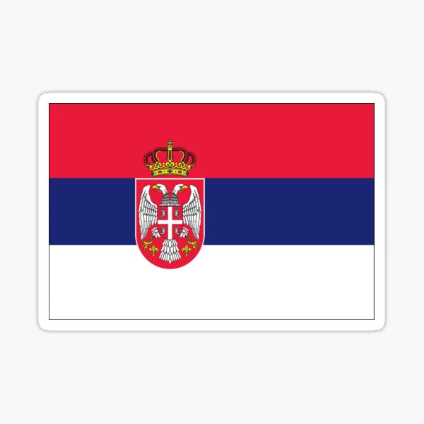"Serbian flag" Sticker for Sale by PavleSevaljevic | Redbubble