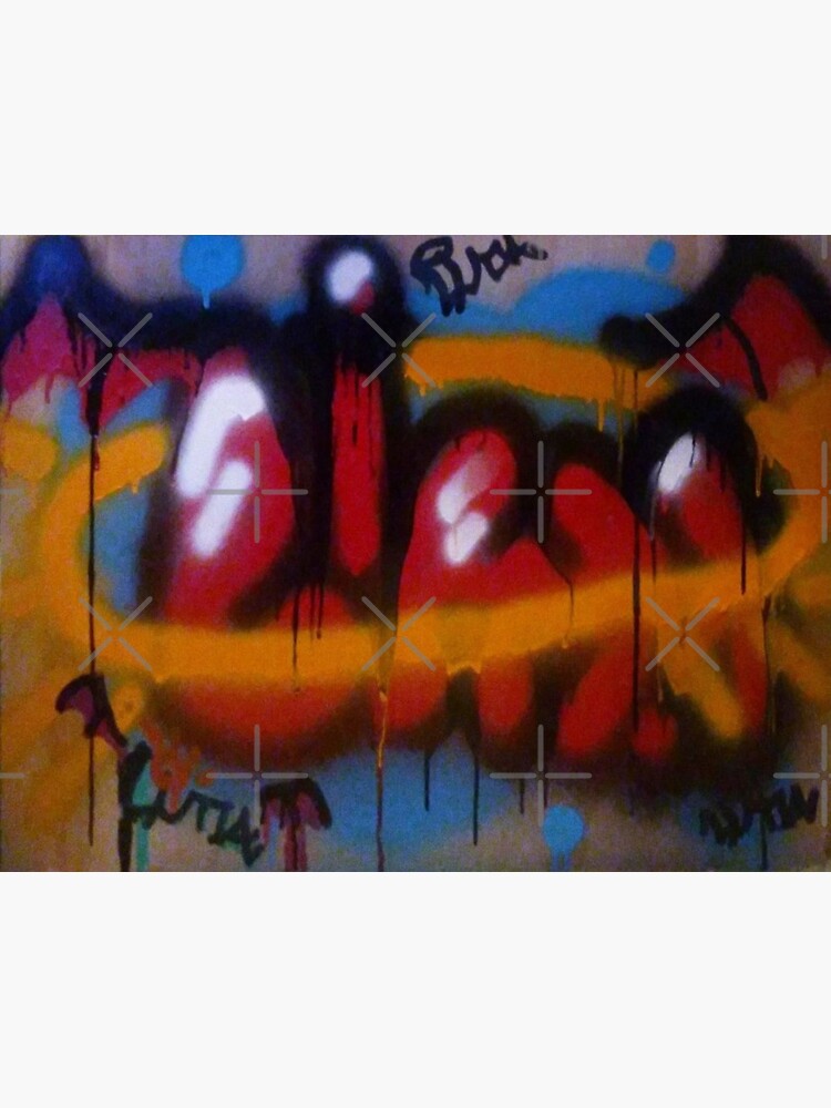 "Spray paint "Lima" angel and demon design" Sticker for Sale by Coral-A ...