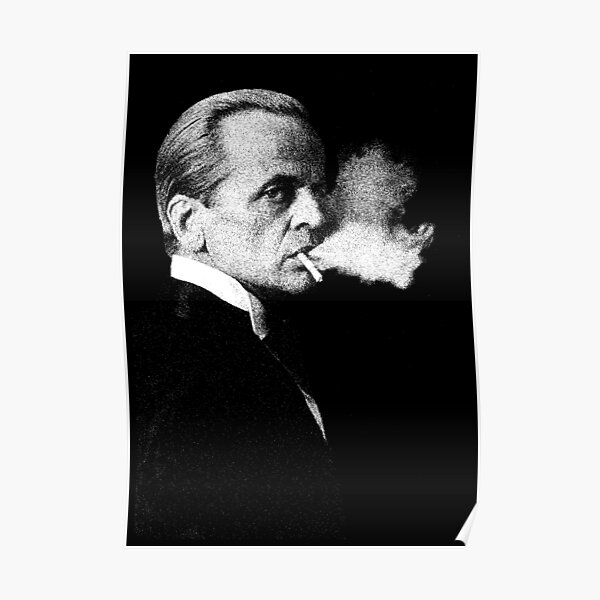 "Kinski Smoking" Poster for Sale by SkyAfterDusk | Redbubble