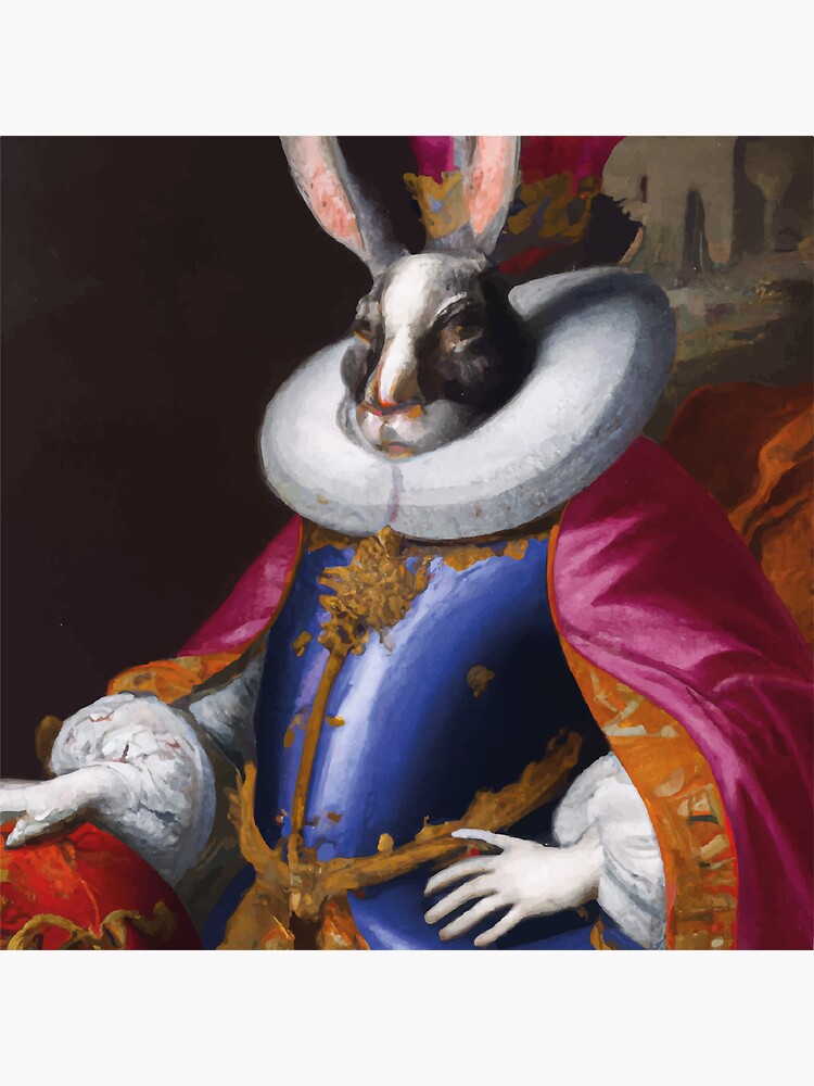 "KING OF ROBANIA II" Sticker for Sale by PetyAnimals | Redbubble