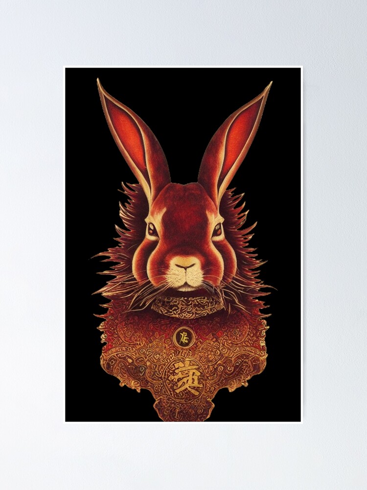 "Year of the Rabbit Chinese Zodiac Horoscope " Poster for Sale by ...