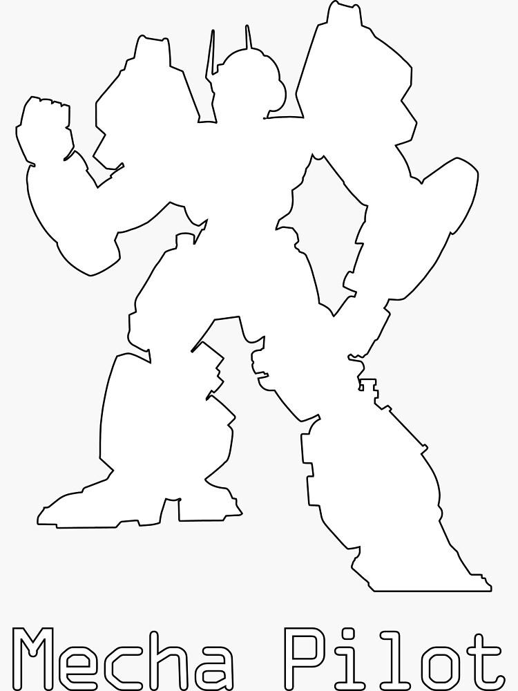 "Mecha Pilot" Sticker for Sale by rozfire | Redbubble