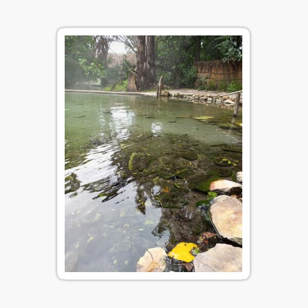 "Kapisha hot springs" Sticker for Sale by UmmAnas | Redbubble