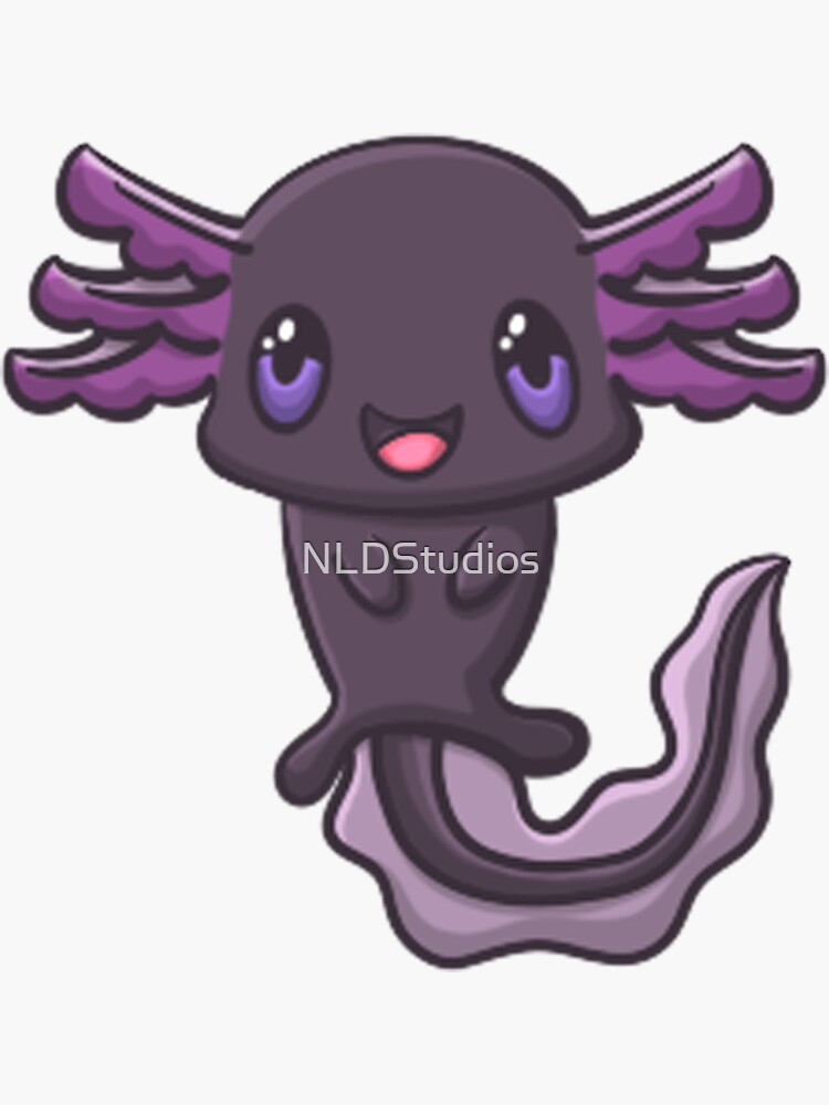 "Lavender Axolotl" Sticker for Sale by NLDStudios | Redbubble
