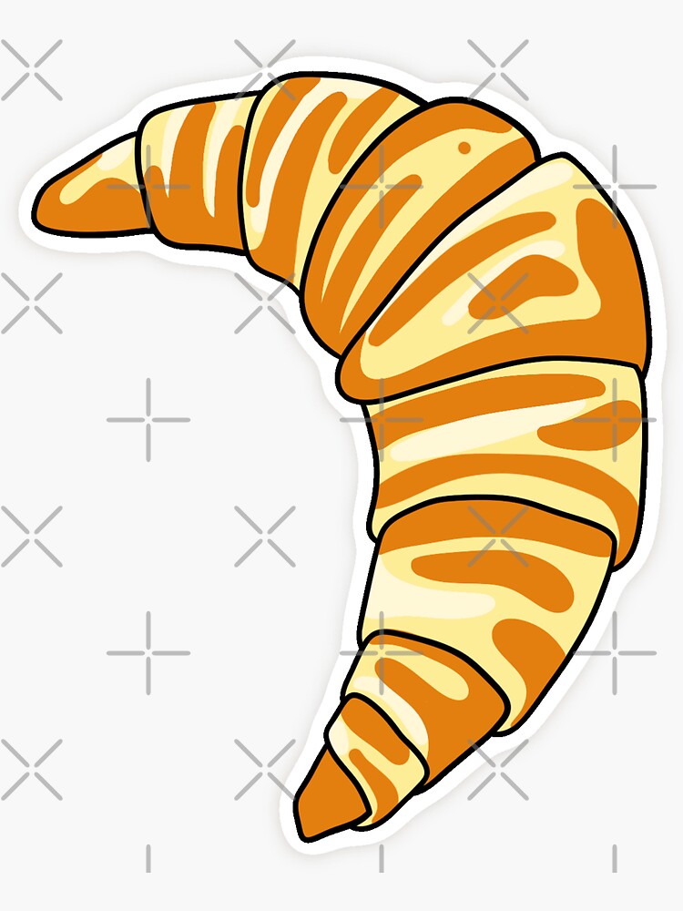 "Croissant" Sticker for Sale by Dragink | Redbubble