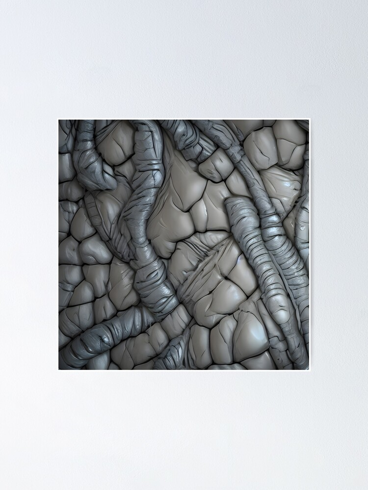 "Organic alien spaceship cyberpunk biomech sci-fi structure " Poster ...