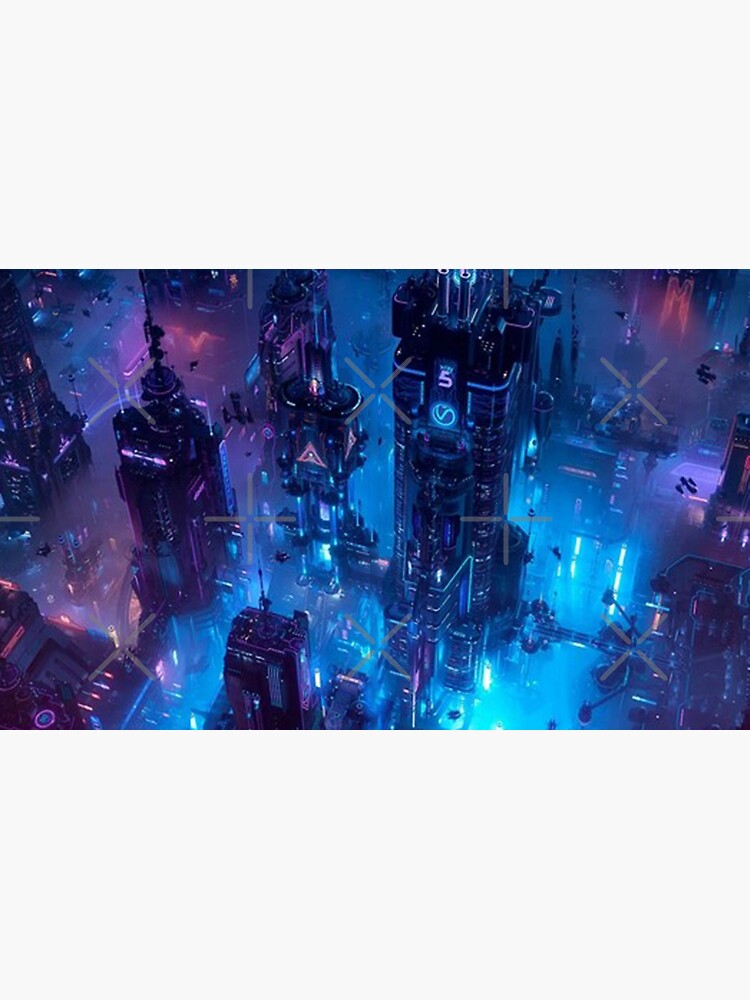 "Cyberpunk World Night Neon city" Photographic Print for Sale by ...