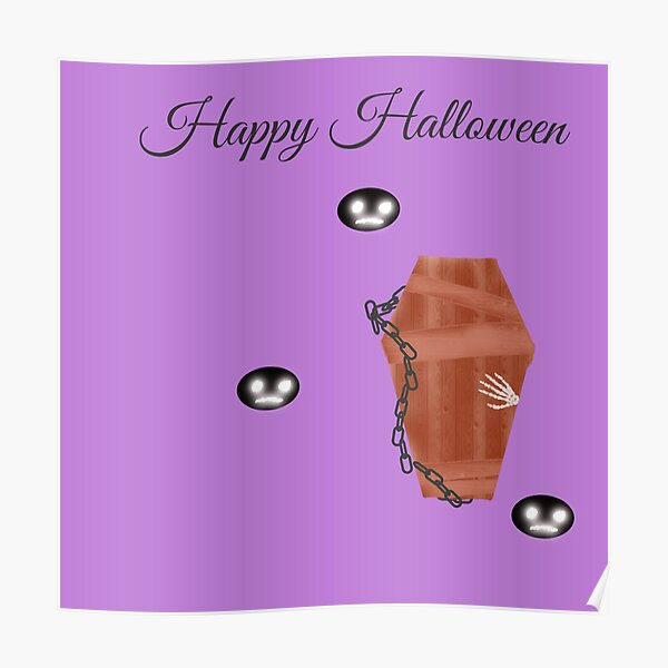 "Coffin with Glowing goblins" Poster for Sale by NakedDrop | Redbubble