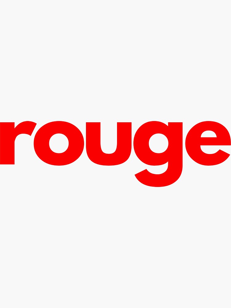 "Rouge French Red" Sticker for Sale by Voici | Redbubble
