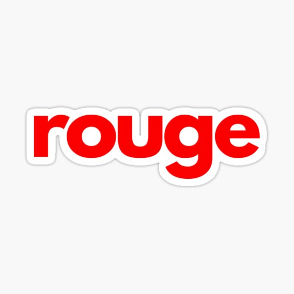 "Rouge French Red" Sticker for Sale by Voici | Redbubble
