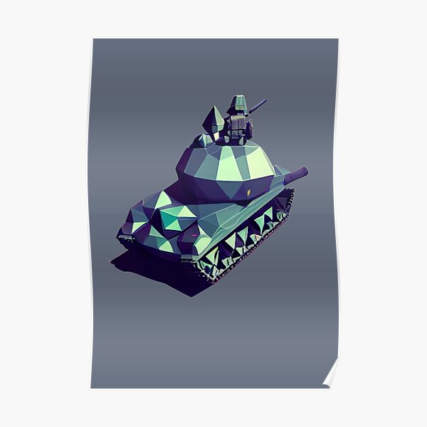 "Tank and Soldier" Poster for Sale by PolygonXYZ | Redbubble