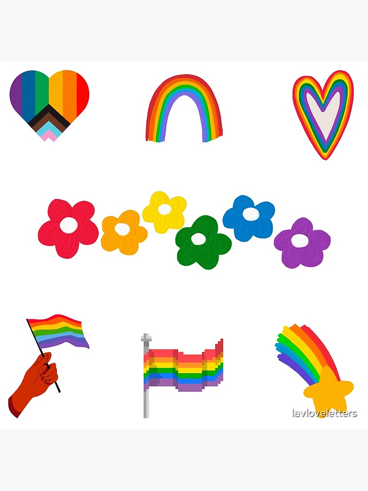 "pride icons! " Poster for Sale by lavloveletters | Redbubble
