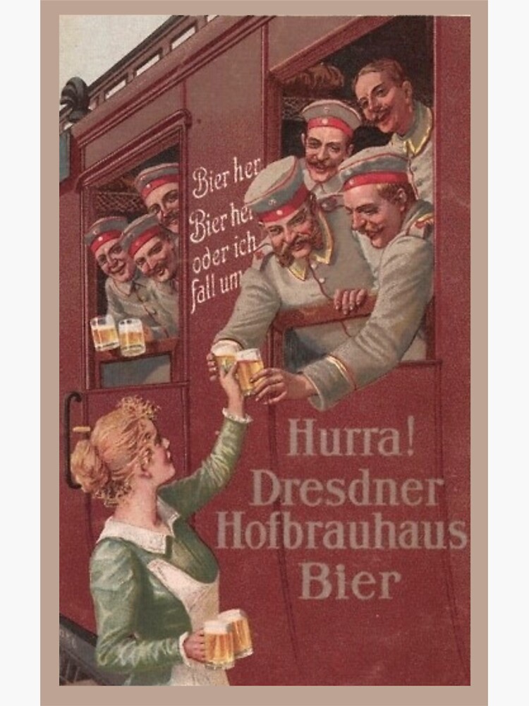 "Vintage German Beer Advert Oktoberfest" Sticker for Sale by ...