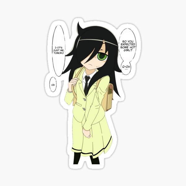 "Tomoko Kuroki watamote" Sticker for Sale by Rejinero | Redbubble
