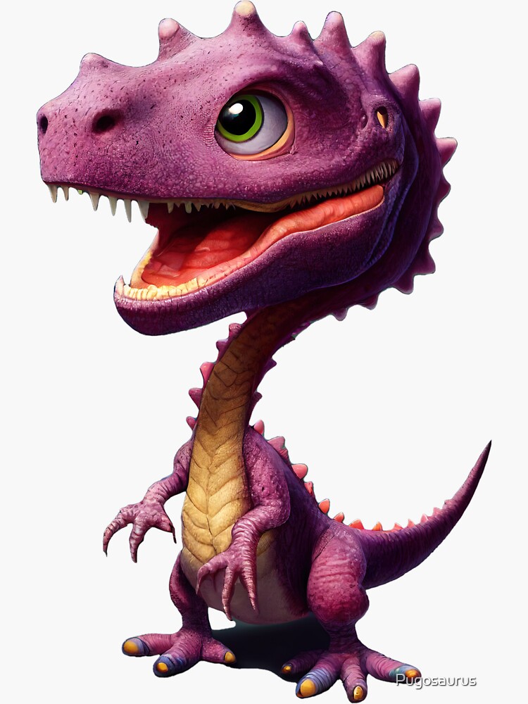 "T-Rexxy" Sticker for Sale by Pugosaurus | Redbubble