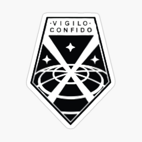 "Vigilo Confido Xcom" Sticker for Sale by Zouzshoop | Redbubble