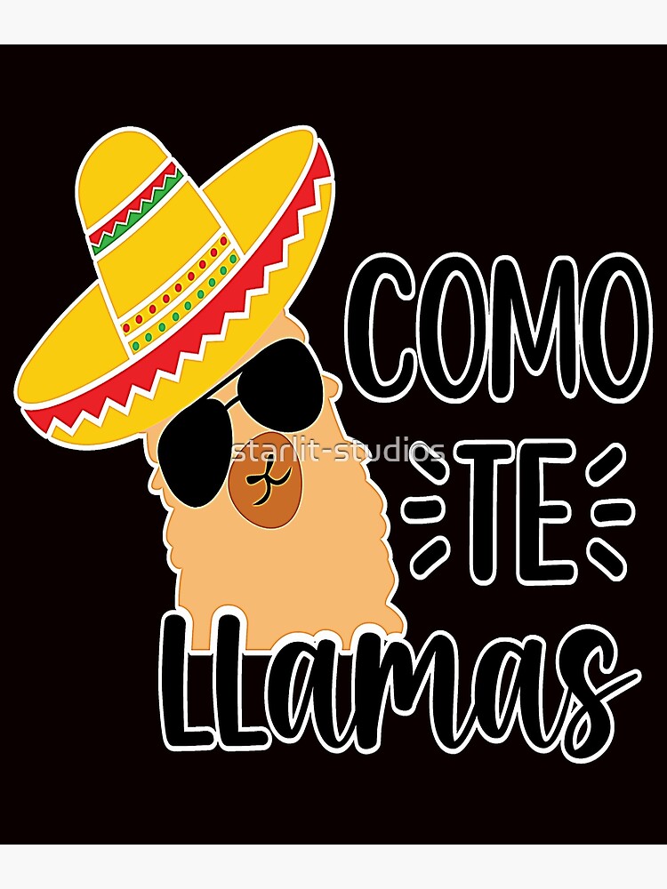 "Como Te LLamas" Poster for Sale by starlit-studios | Redbubble