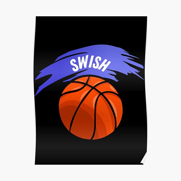 "Basketball Swish Logo" Poster for Sale by KingKongBrody | Redbubble