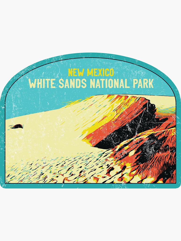 "White Sands National Park, New Mexico USA, nature park" Sticker for ...
