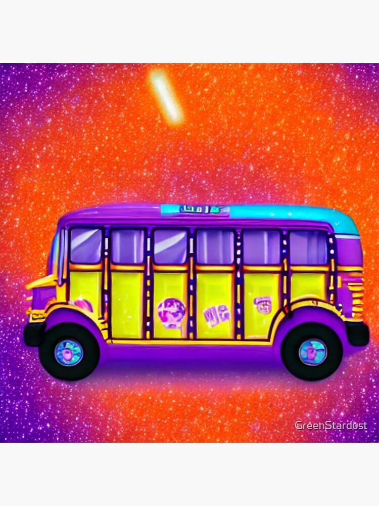 "Groovy Bus" Poster for Sale by GreenStardust | Redbubble