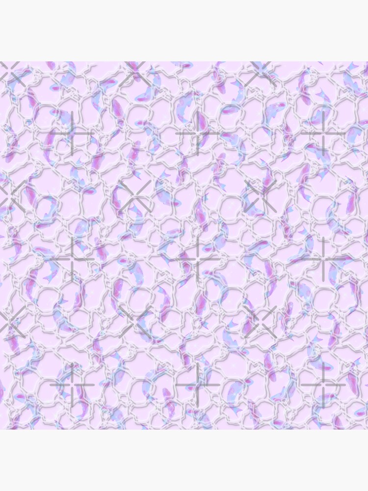 "Pastel Purple Koi Pond Kawaii Fun Whimsical" Sticker for Sale by ...