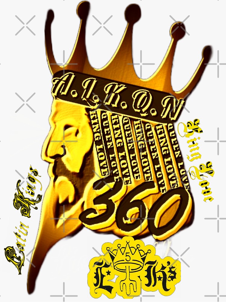 ""King Master ,Lion Tribe" Latin King inspired design" Sticker for Sale ...