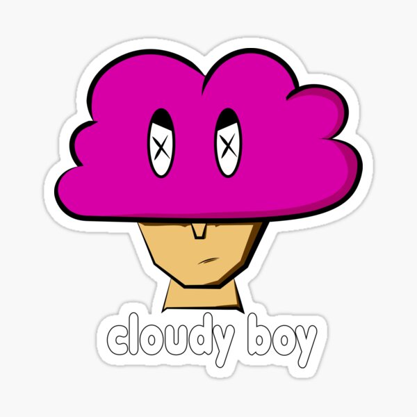 "Cloudy boy design" Sticker for Sale by HCWOLFO | Redbubble
