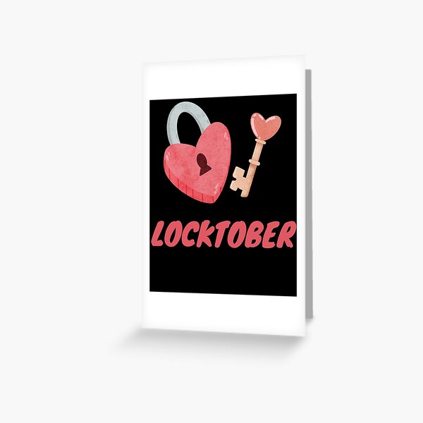 "Chastity Locktober" Greeting Card for Sale by jojne | Redbubble