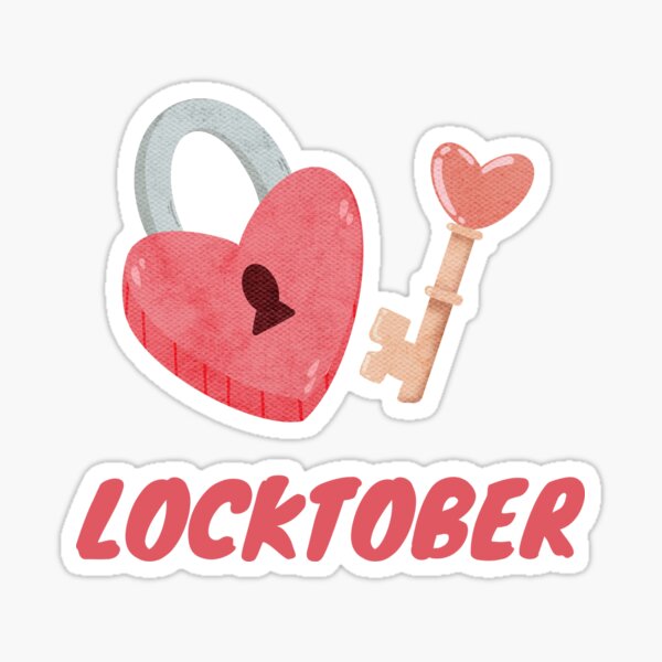 "Chastity Locktober" Sticker for Sale by jojne | Redbubble