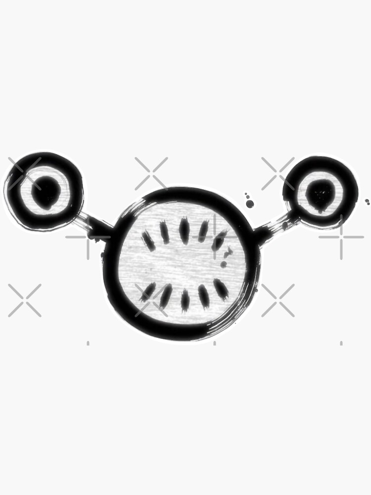 Pegatina «Jujutsu kaisen toge inumaki clan símbolo de discurso maldito ...