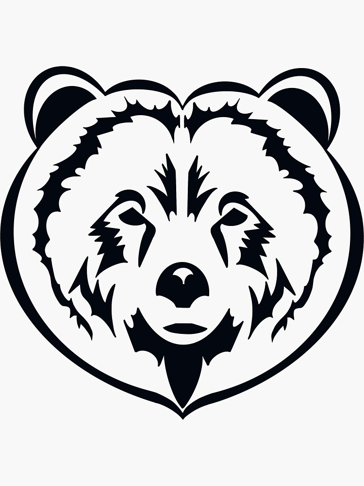 Bear Logo Sticker For Sale By Mark V Art Redbubble