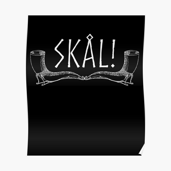 "Viking Skal Norse Print" Poster for Sale by deedee347 | Redbubble