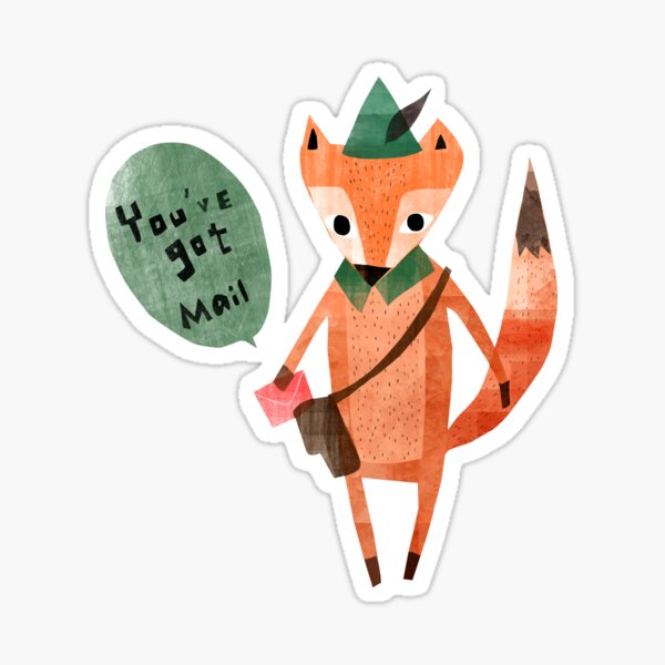 "Mr.postman/fox" Sticker for Sale by Keencch | Redbubble