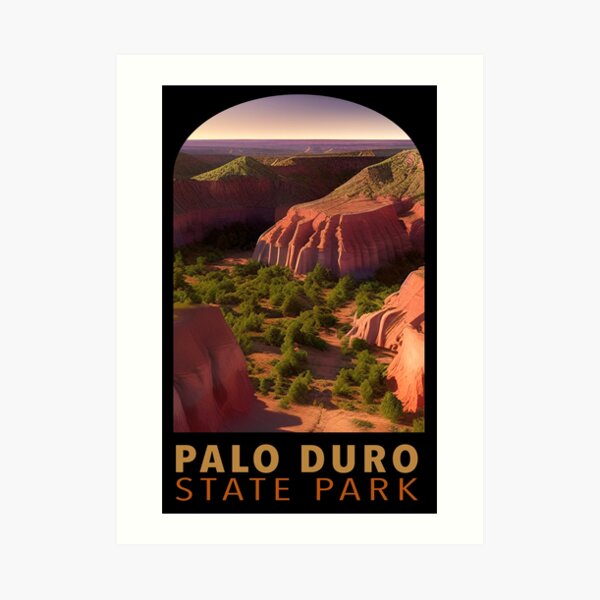 "Great State Park design for Palo Duro Canyon Texas" Art Print for Sale ...
