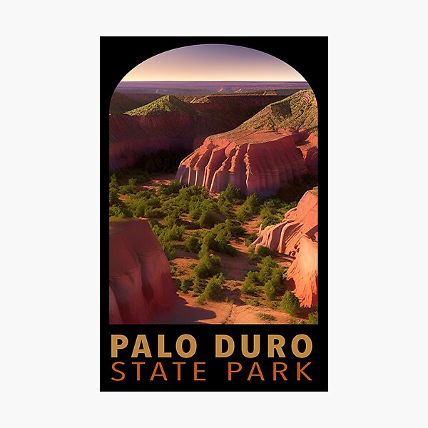 "Great State Park design for Palo Duro Canyon Texas" Photographic Print ...