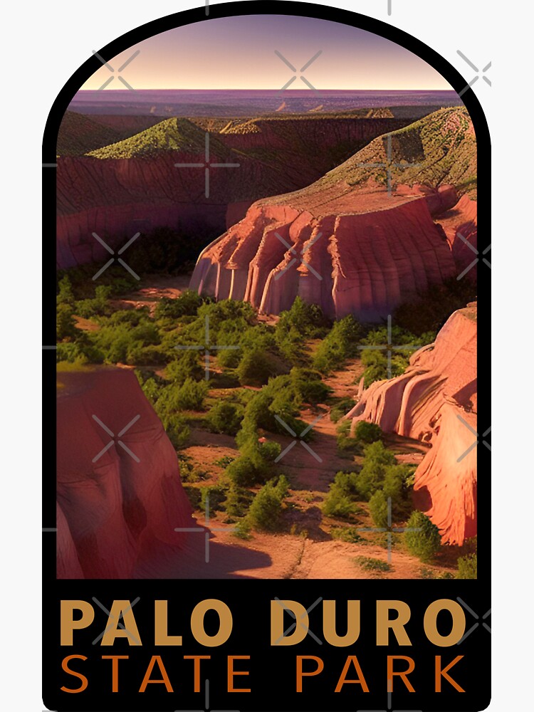 "Great State Park design for Palo Duro Canyon Texas" Sticker for Sale ...