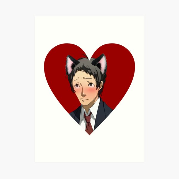 "Tohru Adachi Portrait (Catboy Heart)" Art Print for Sale by ale-rose ...