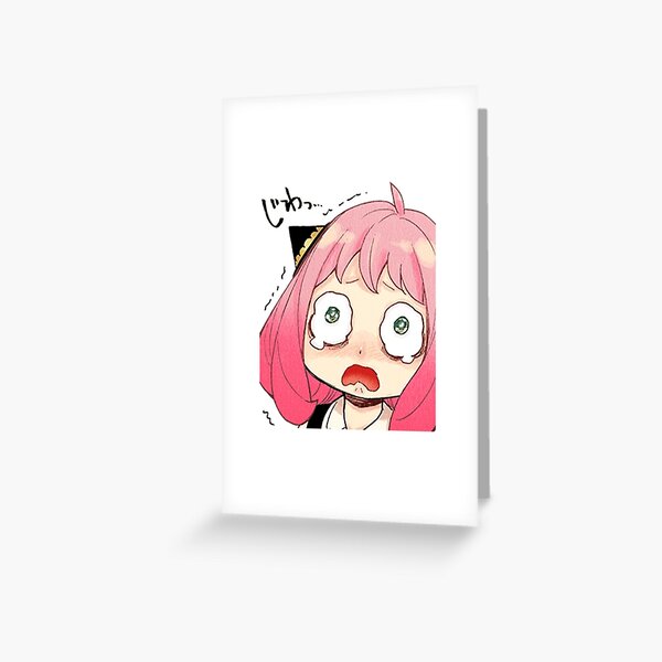 "Spy X Family Stickers Funny Cute Anya Forger Crying and scared Face ...