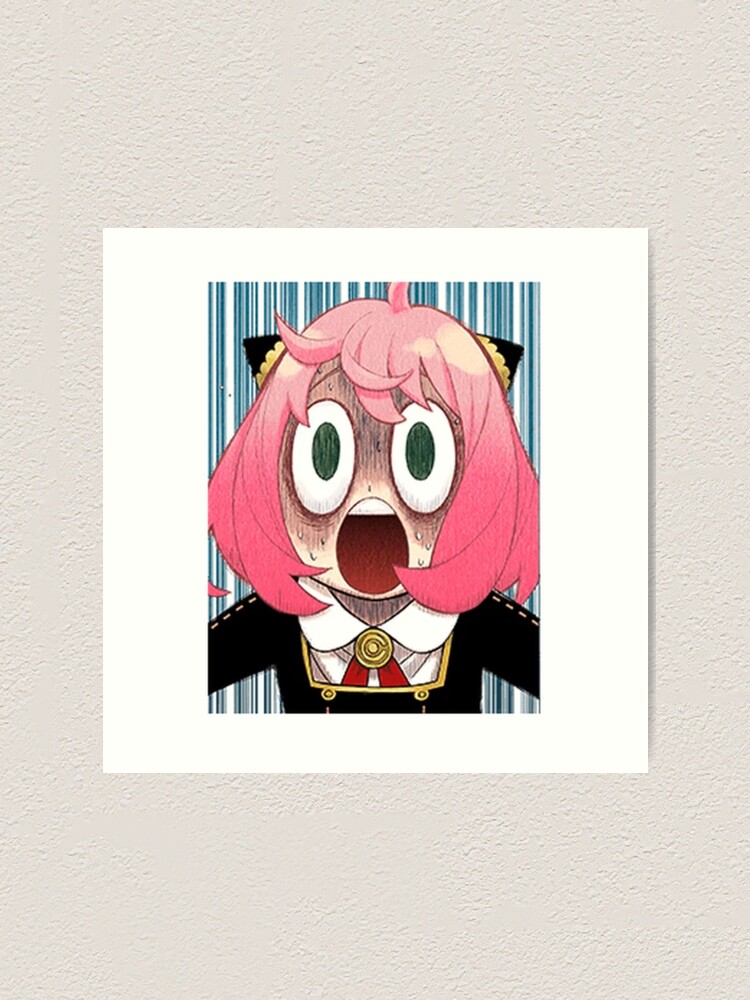 "Spy X Family Stickers Funny Cute Anya Forger Surprised and Injured ...