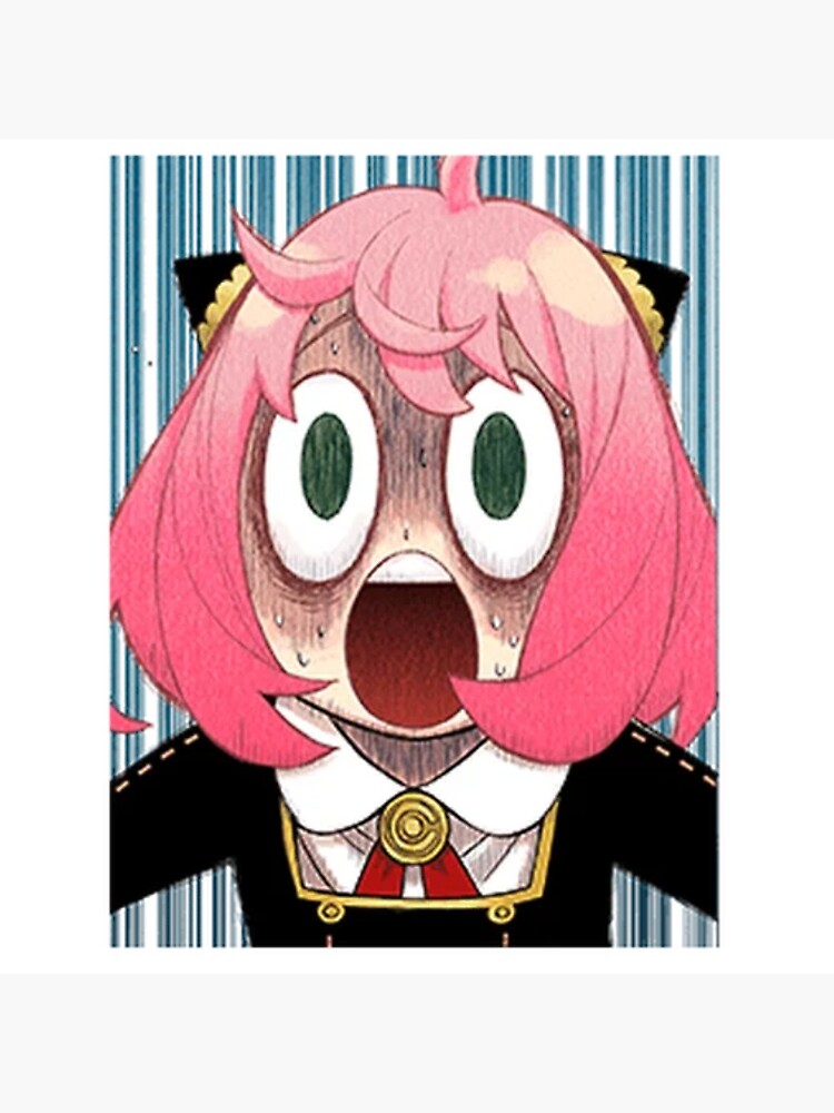 "Spy X Family Stickers Funny Cute Anya Forger Surprised and Injured ...