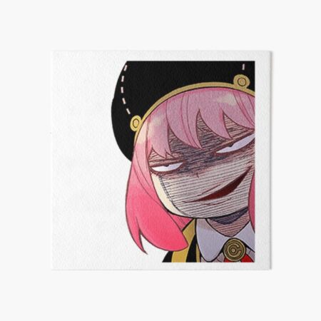 "Spy X Family Stickers Funny Cute Anya Forger Evil Face " Art Board ...