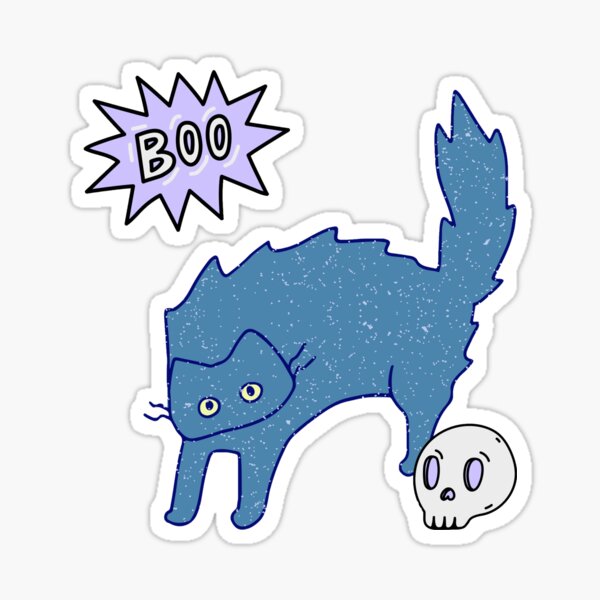 "Scared Cat" Sticker for Sale by BerryVless | Redbubble