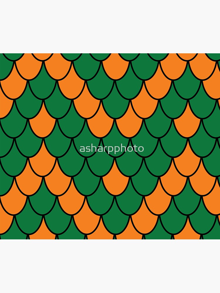 "Orange and Green Rattlers Snakeskin pattern" Mouse Pad for Sale by ...
