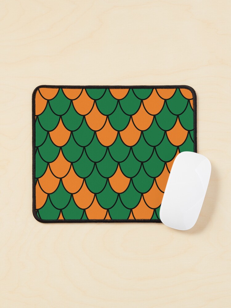 "Orange and Green Rattlers Snakeskin pattern" Mouse Pad for Sale by ...