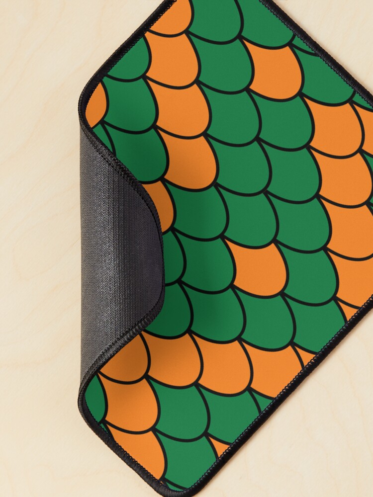"Orange and Green Rattlers Snakeskin pattern" Mouse Pad for Sale by ...
