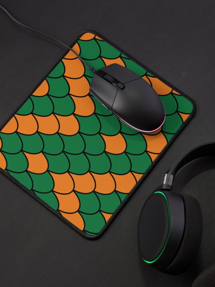"Orange and Green Rattlers Snakeskin pattern" Mouse Pad for Sale by ...