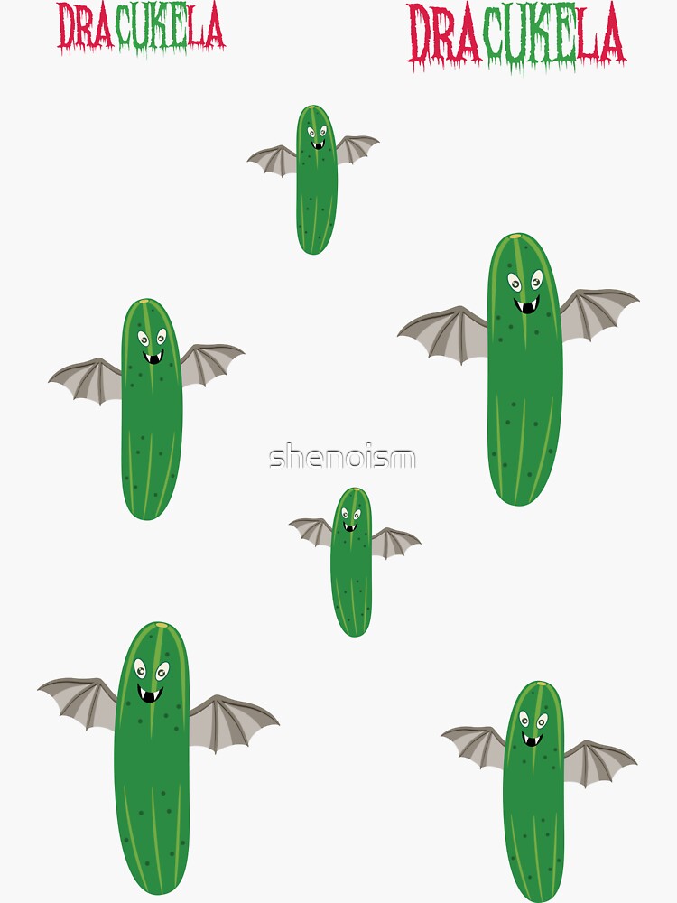 "Halloween Vegetable for Kids Family Vampire Green Cucumber Pickle ...