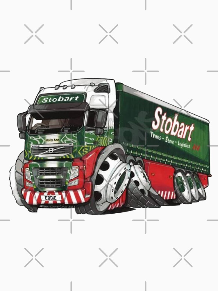 "EDDIE STOBART VOLVO TRUCK" Premium T-Shirt by alex sinno | Redbubble