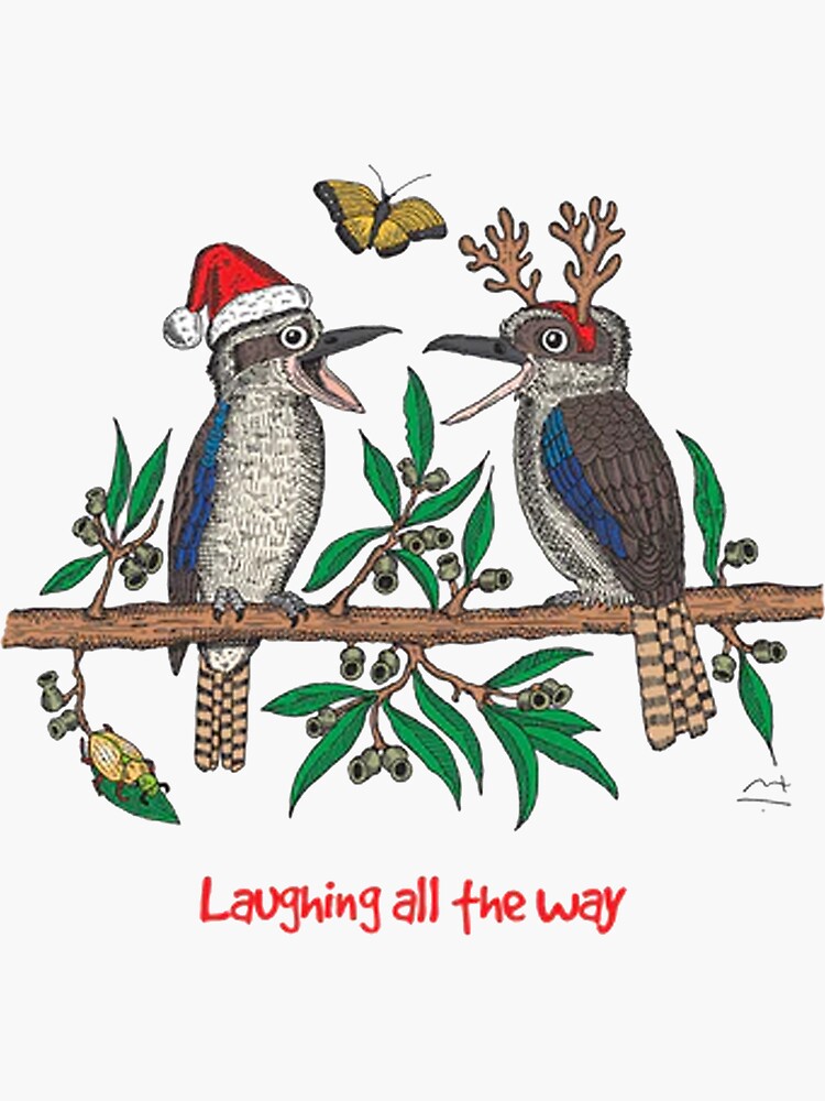 Kookaburras Australian Christmas Carols Sticker For Sale By Pedro Pedro Redbubble