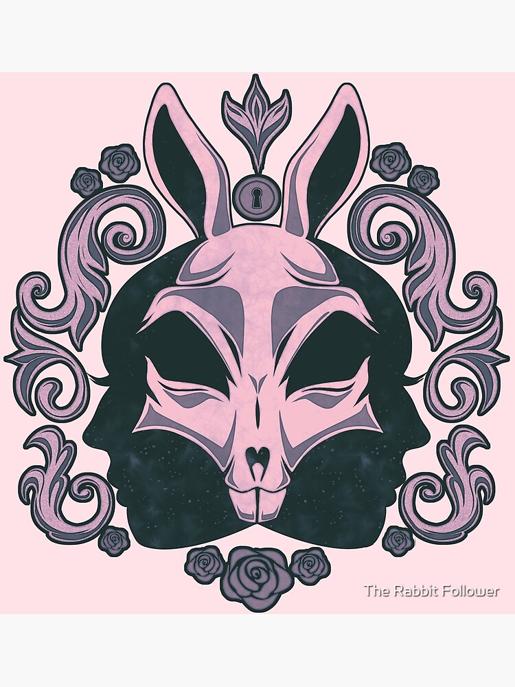 "The Rabbit Follower Logo [COLOR]" Poster for Sale by rabbitflesh ...